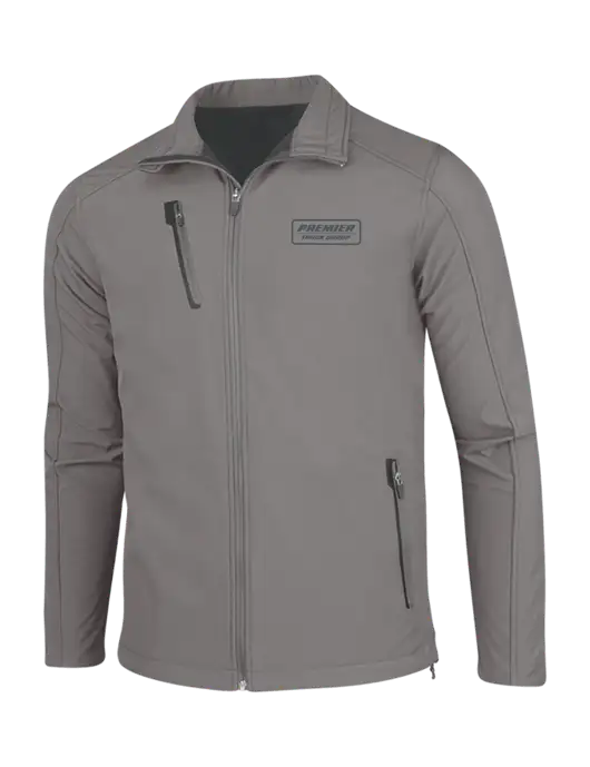 Medium Grey Welded Softshell Jacket w/Premier Truck Group Logo